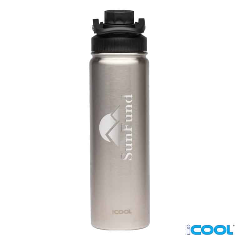 Custom-Branded iCOOL Durango 24 oz. Double Wall, Stainless Steel Water ...
