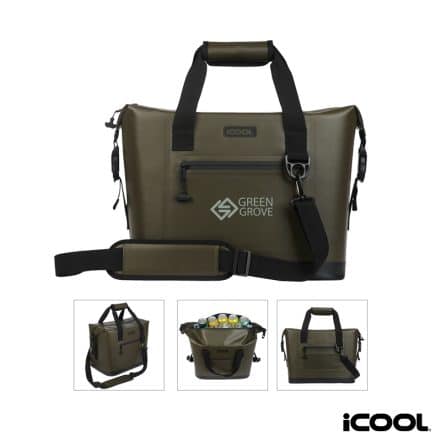 Custom-Branded iCOOL Hale 18-Can, 10.5 Qt Hard Sided Cooler ...