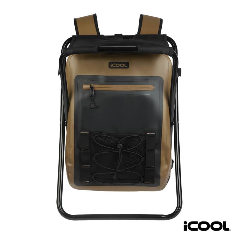 Custom-Branded iCOOL Teton Waterproof 20L Laptop Backpack Chair ...
